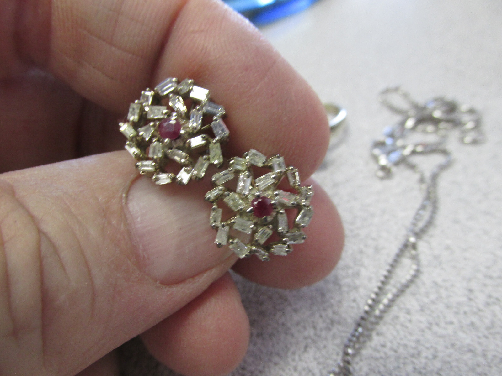 Philippine Made DIAMOND BRACELET & RING &PENDANT & E… - Gem