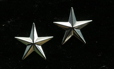 TWO 2 STAR GENERAL HAT JACKET PIN US MARINES USMC O-8 FLAG OFFICER ...