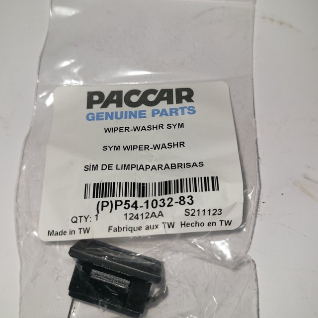 PACCAR KENWORTH Wiper-Washer SYM DASH LIGHT INDICATOR LAMP ID P54-1032 ...