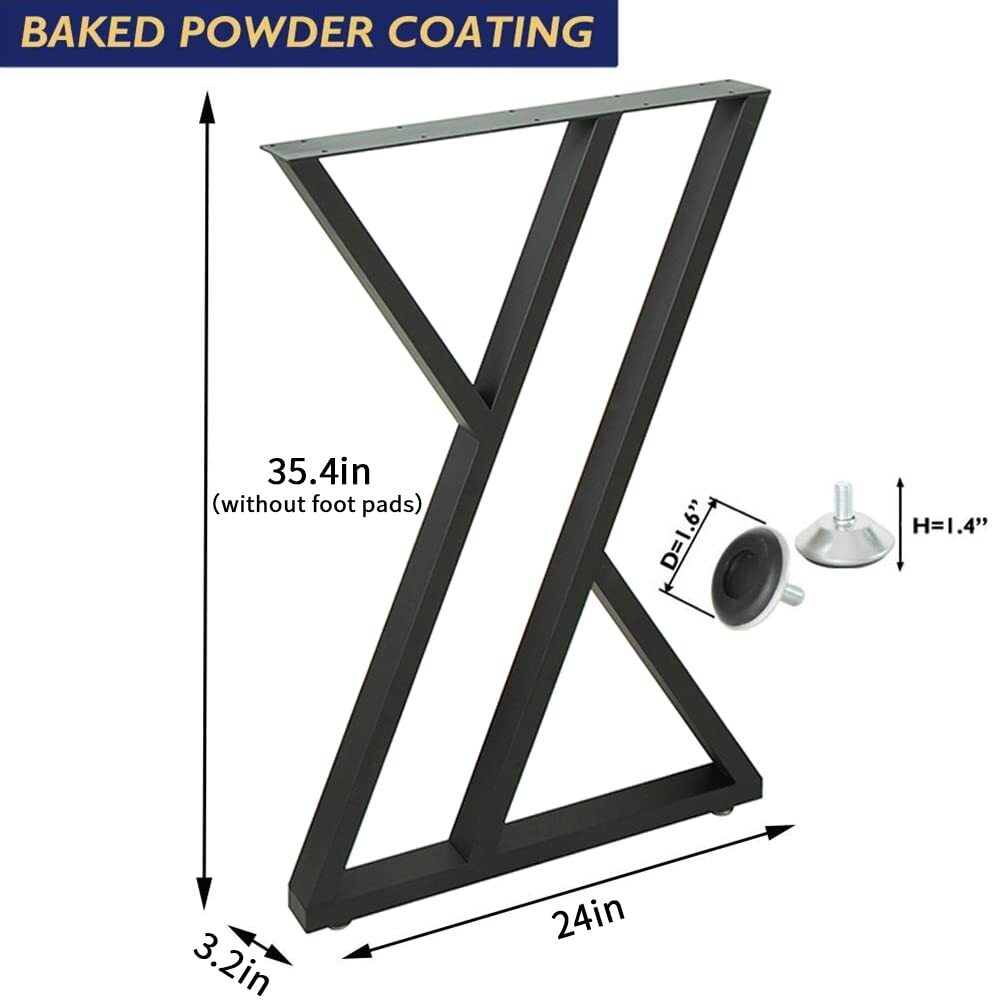 Table Legs 36 Inch Counter Height Table Legs Bar Metal High Tall Base ...