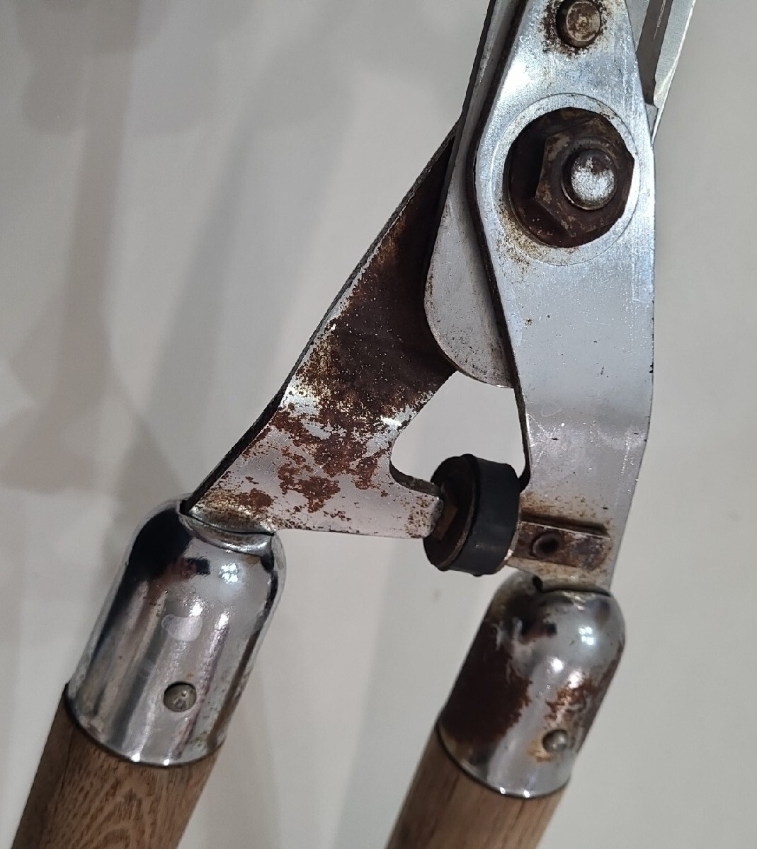 Vintage Craftsman Wood Handle Hedge Trimmer Shears Clippers Garden Hand ...