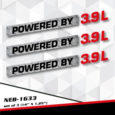 POWERED BY 3.9L decals for Thunderbird LS Grand prix monte carlo impala ...