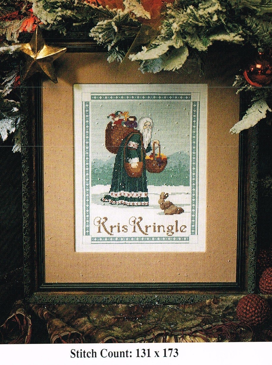 KRIS KRINGLE CROSS STITCH PATTERN ONLY (V11122) | eBay