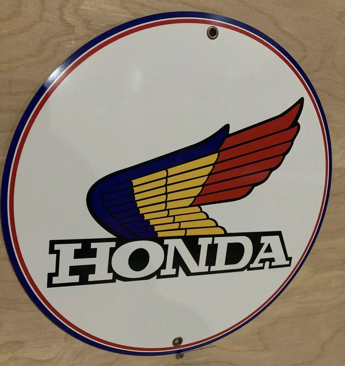 Vintage Honda Motorcycle Sign
