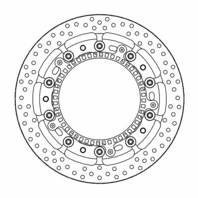 BMW K 1200 GT ABS 2007-2008 Moto Masters Halo T-Floater Front Brake ...