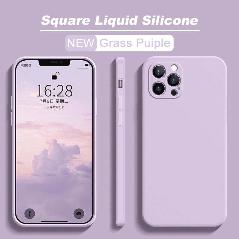 Liquid Silicone Solid Phone Case For iPhone 12 13 14 | eBay