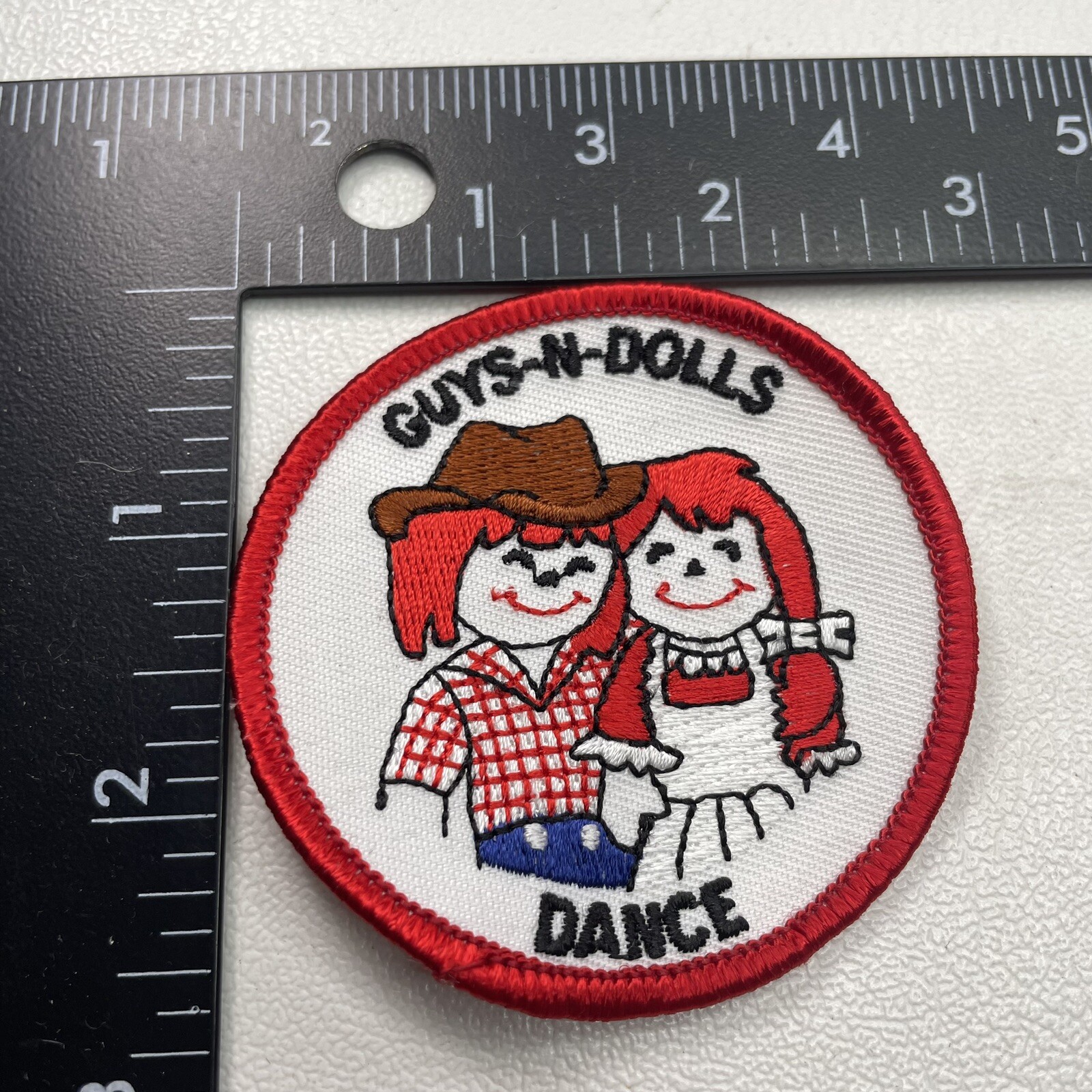 GUYS & DOLLS DANCE Patch (Him & Her Dancing Party Fun Redheads) 00X5 | eBay