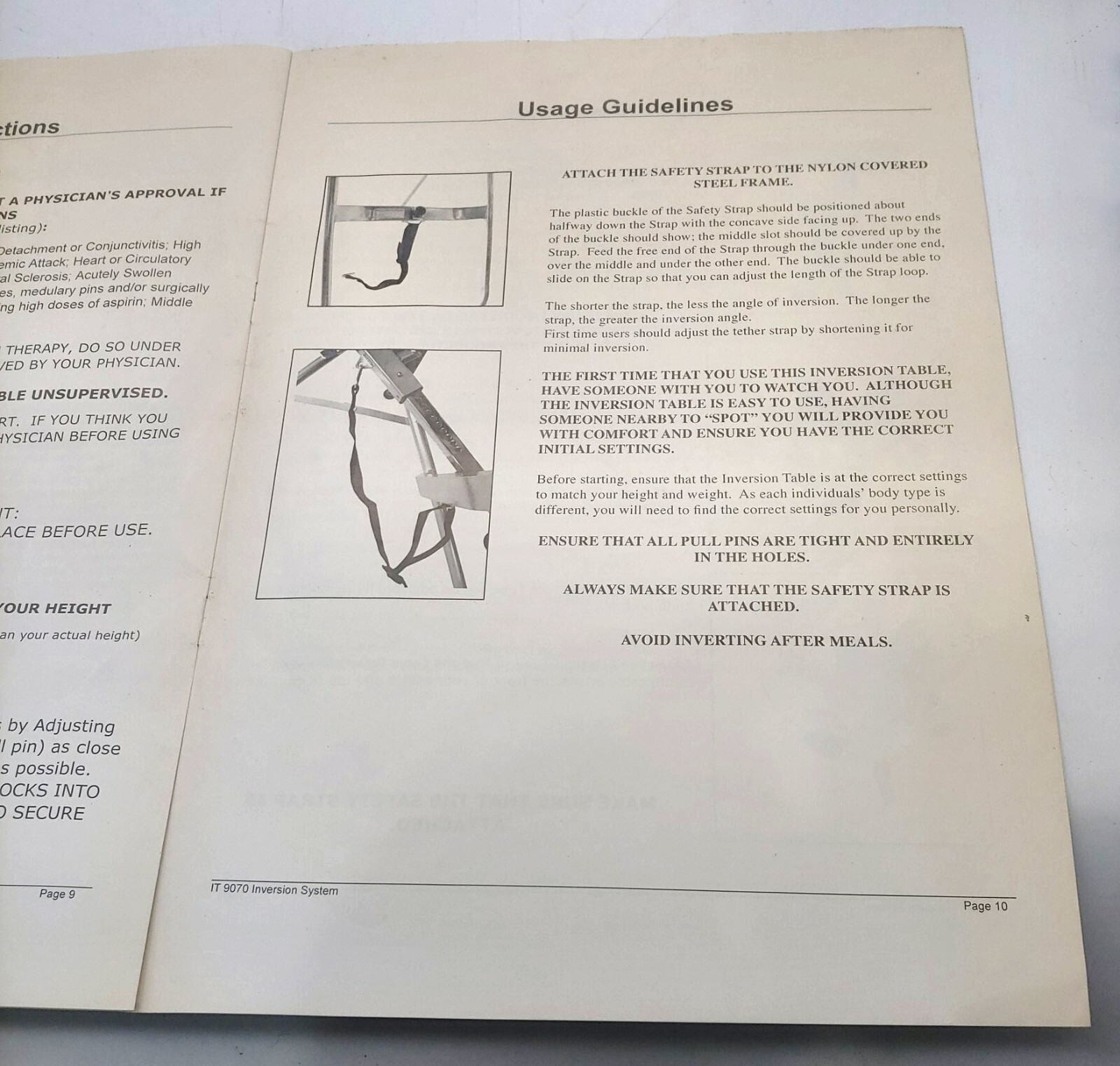 Body Champ IT 9070 Gravity Inversion System Owner's Manual | eBay