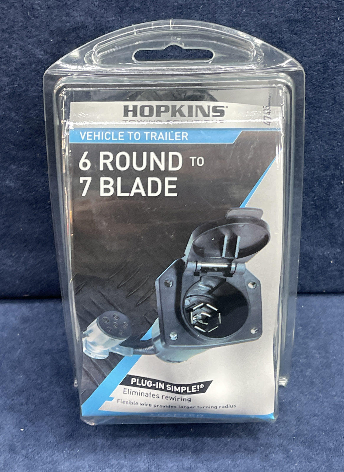 Hopkins Towing Solution 47435 6-Round To 7-Blade Flex Adapter | eBay