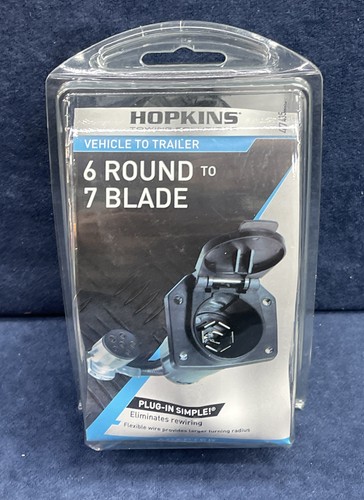 Hopkins Towing Solution 47435 6-Round To 7-Blade Flex Adapter | eBay