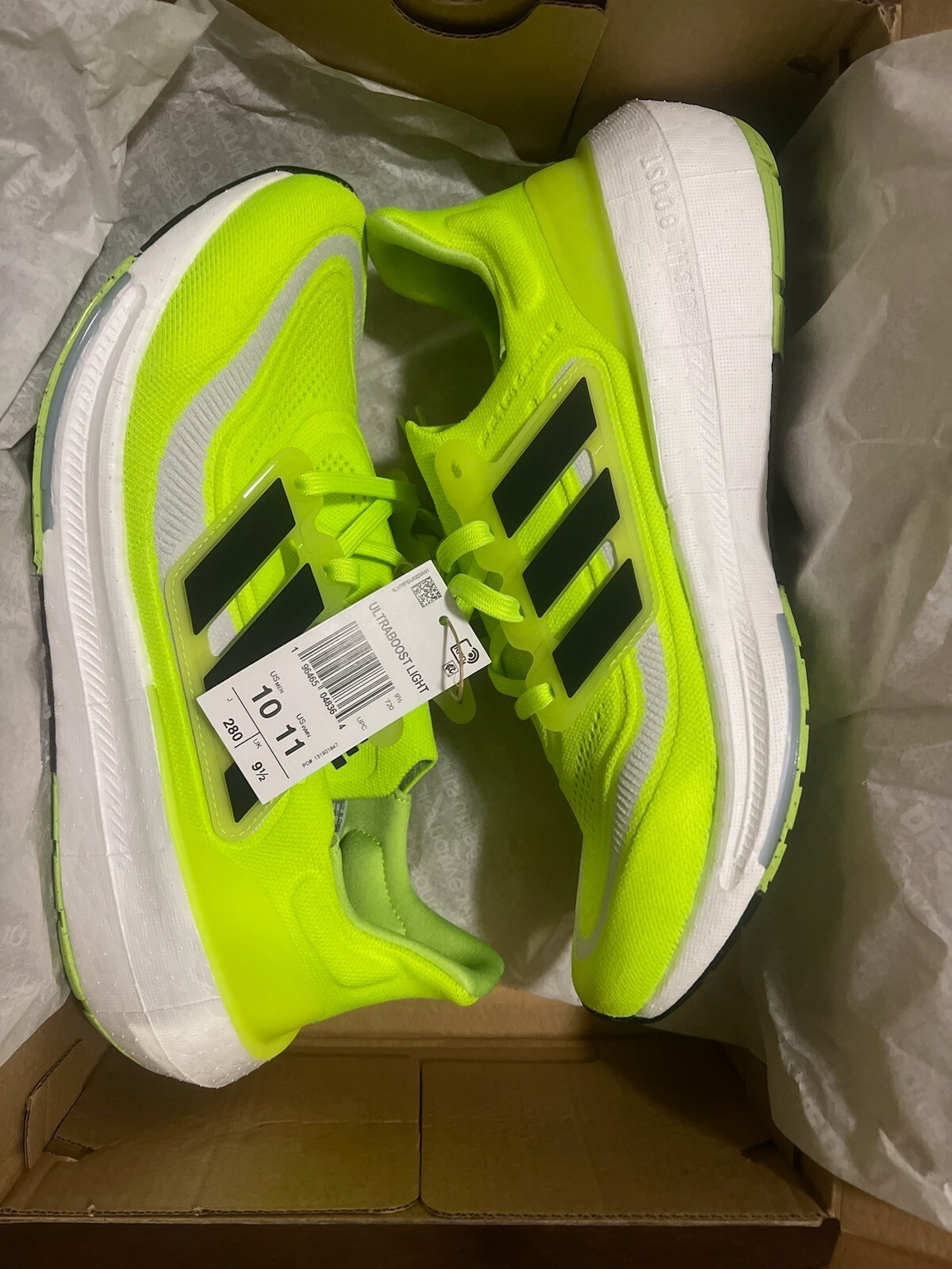 Adidas Ultraboost Light Men's Running Jogging Shoes IE1767 White Green ...