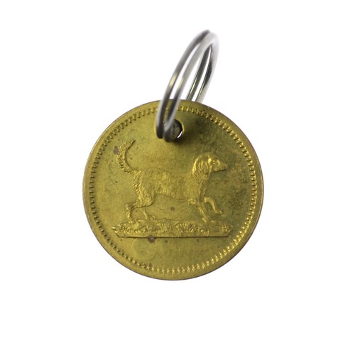 DOG TAG TAX LICENSE Brass 1931 HYBY SWEDEN (9273) | eBay