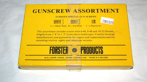 Forster Products GunScrew Assortment - Special Gun Screws - Gunsmiths ...