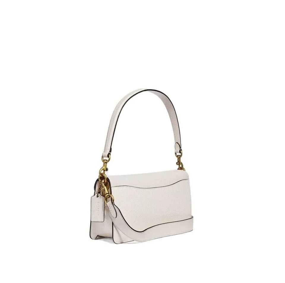 COACH 73995 Tabby 26 Shoulder Bag White Leather Crossbody Shoulder Hand ...
