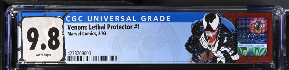 VENOM: LETHAL PROTECTOR #1 CGC 9.8 WHITE Pgs Marvel 2/93 1st Solo ...