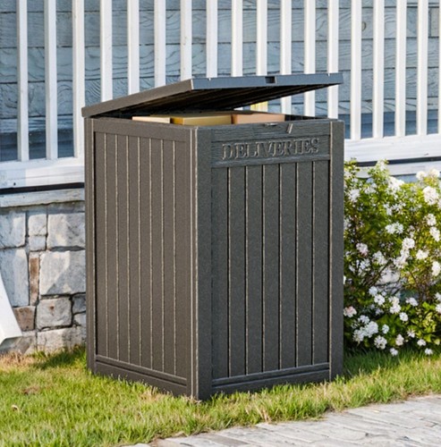 Parcel Package Delivery Drop Box Home Porch Lockable Resin Delivery ...