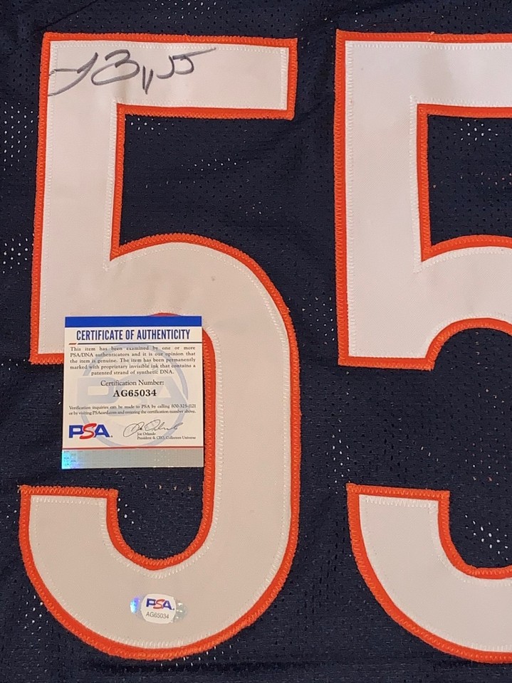 Lance Briggs Chicago Bears signed Custom XL jersey autographed PSA COA ...