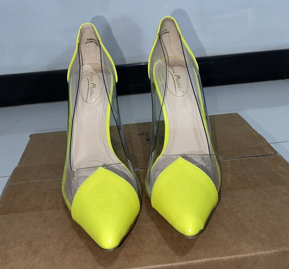 Ann Michell Neon Yellow Size 7.5 Women's Shoes Never Worn | eBay