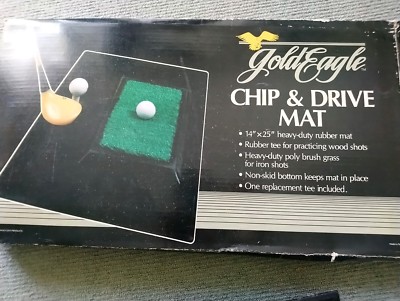 Golf Chip and Drive Mat Gold Eagle | eBay Australia
