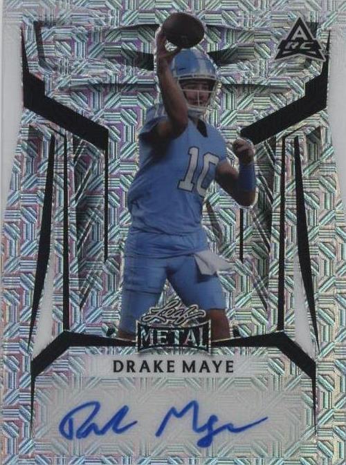 2023 Leaf Metal - Drake Maye #BA-DM1 Silver Mojo /6 (AU, RC) for sale ...