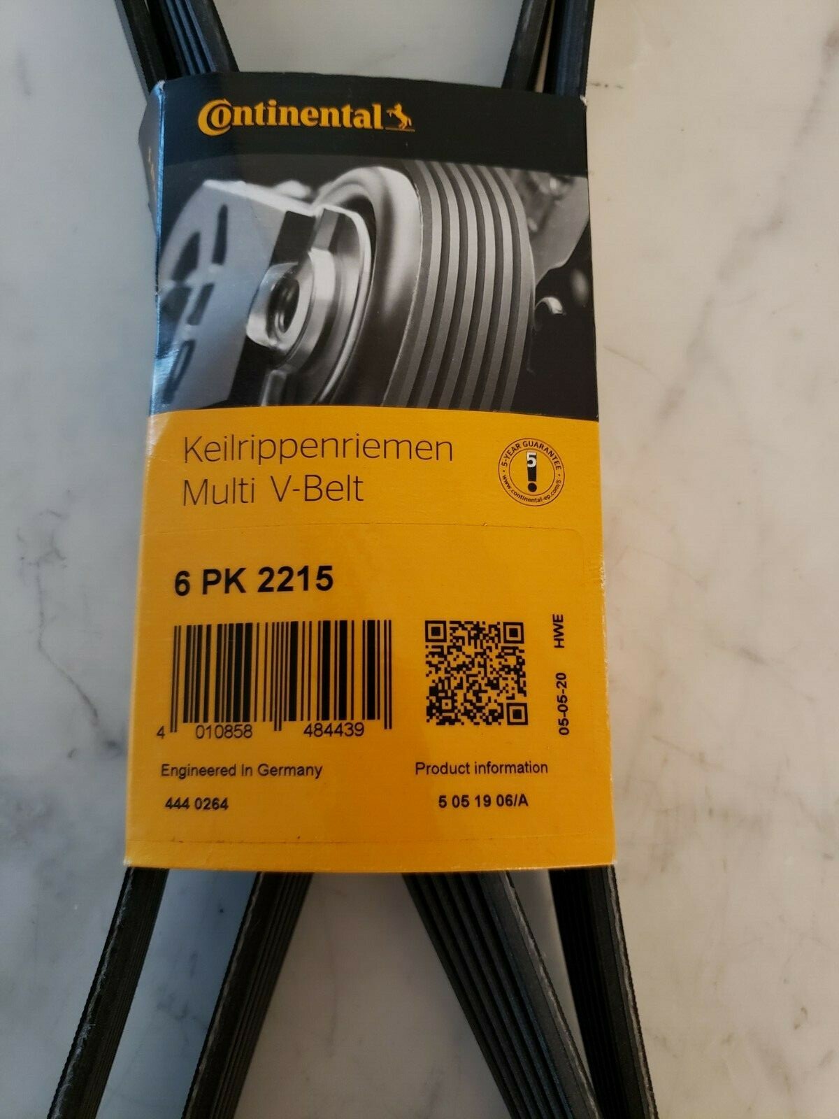 NEW Continental Accessory Drive Belt (6PK 2215) Mercedes 002993549626 ...