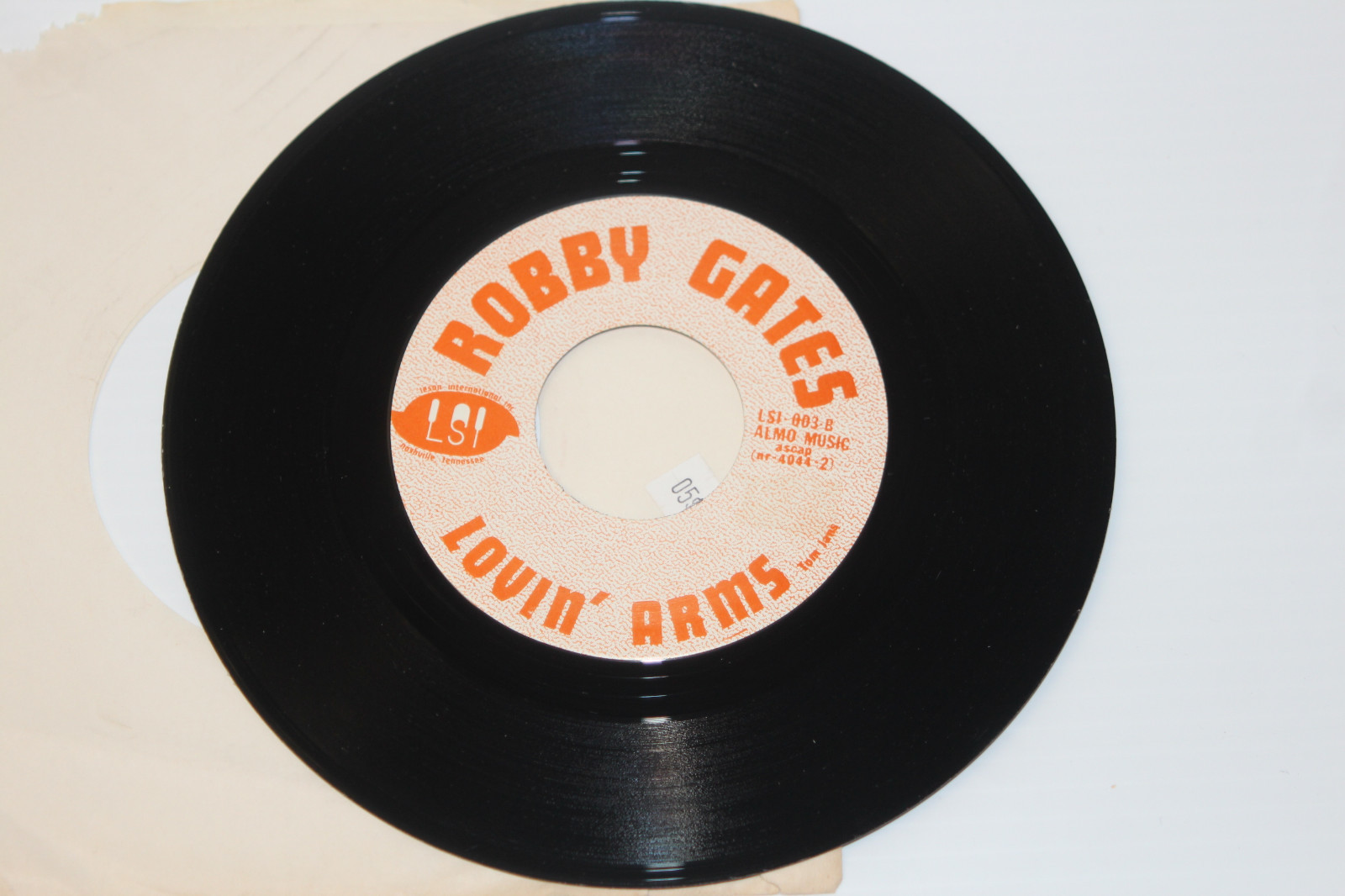 Robby Gates - Songs About Christmas / Lovin' Arms- 45 Record LSI ALMO ...