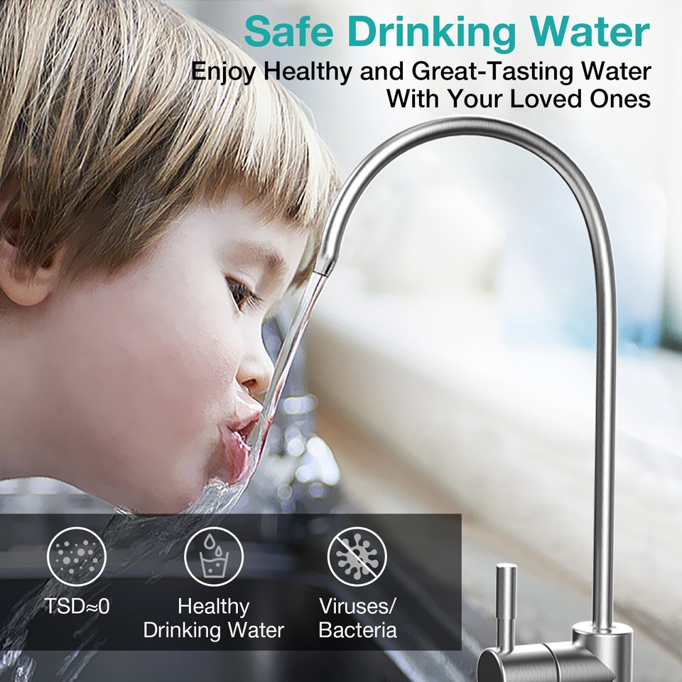 WP2-400 GPD Tankless Reverse Osmosis Water Filter System Extra 2-Year ...