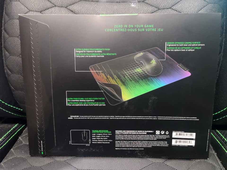 Razer Sphex V2 Mini Gaming Mouse Pad RZ02-01940200-R3U1 Ultra-Thin ...