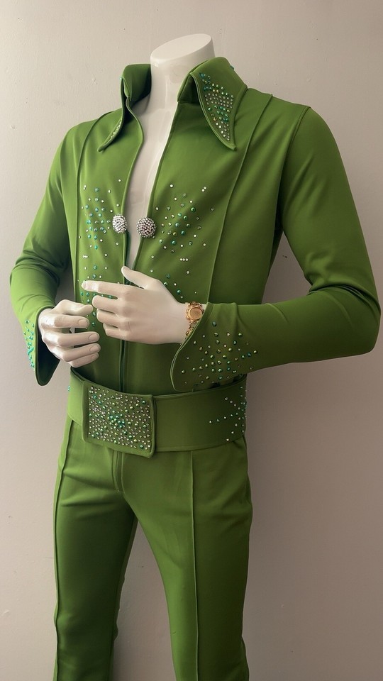 Elvis Jumpsuit And Belt with Rhinestone detail men’s size M/L NWT | eBay