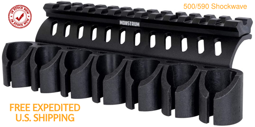 MONSTRUM Side Mounted 20 Gauge Shell Holder With Rail 500/590/Shockwave ...