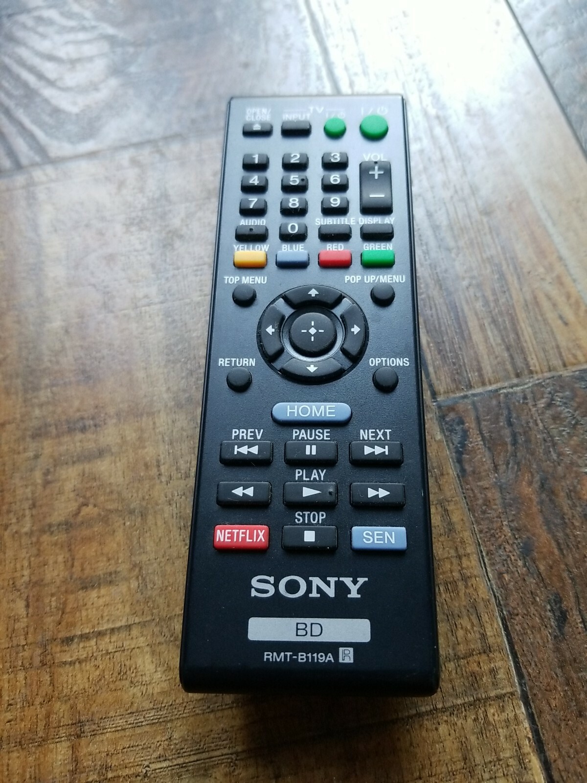 Sony DVD Blu-Ray Player Remote RMT-B119A for BDP-S470 BDP-BX110 (REM-26 ...