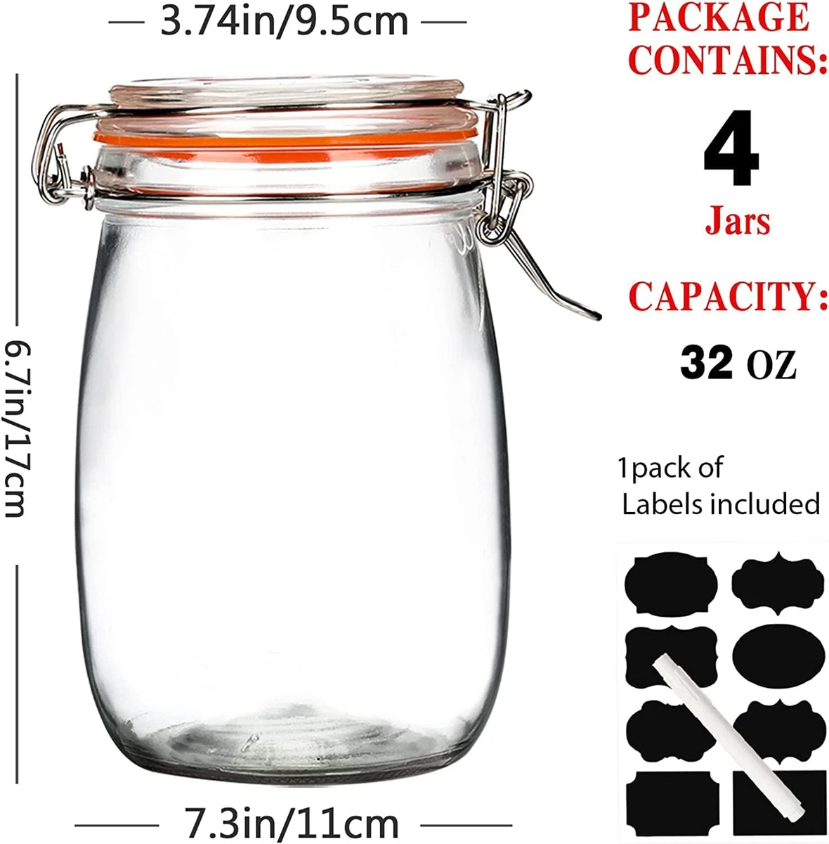 Quart Jar Dimensions