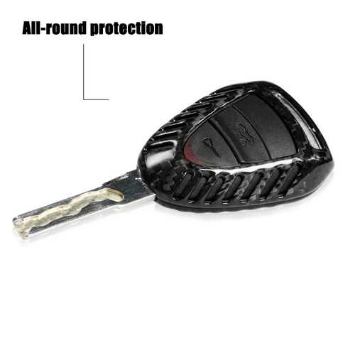 Real Carbon Car Remote Key Fob Case Cover Bag For Porsche Boxter 911 ...