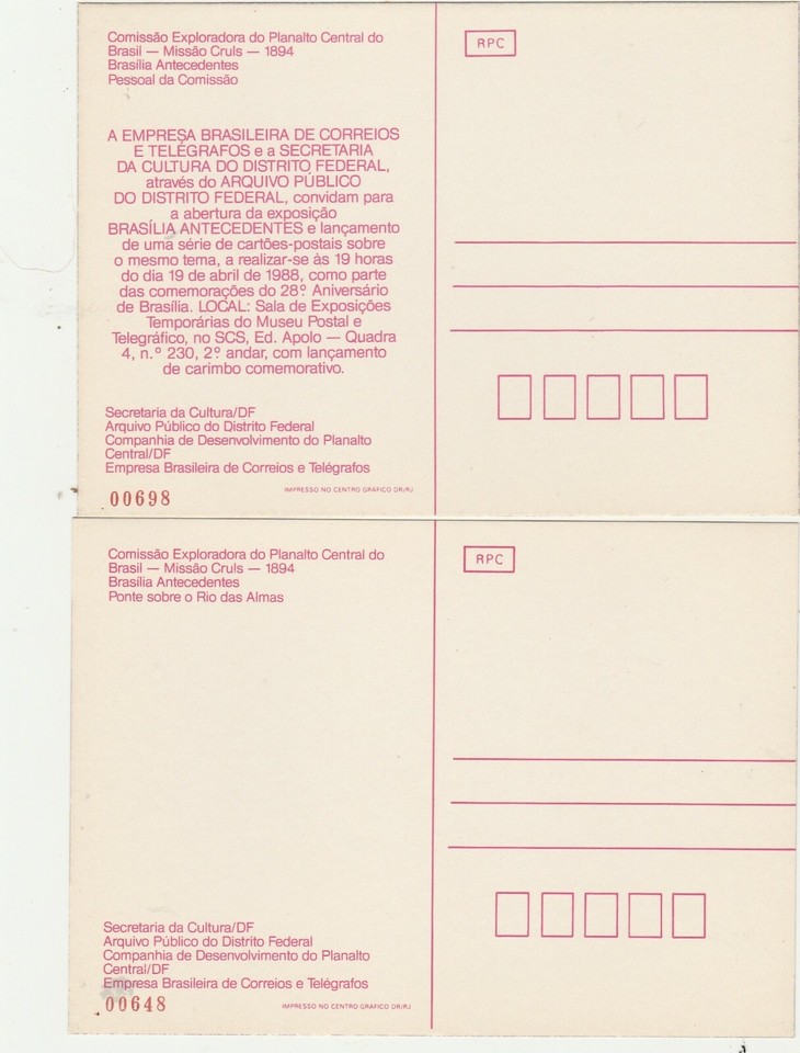 Brazil - Exploratory Commission of Central Plateau -- 1894 -- Modern ...