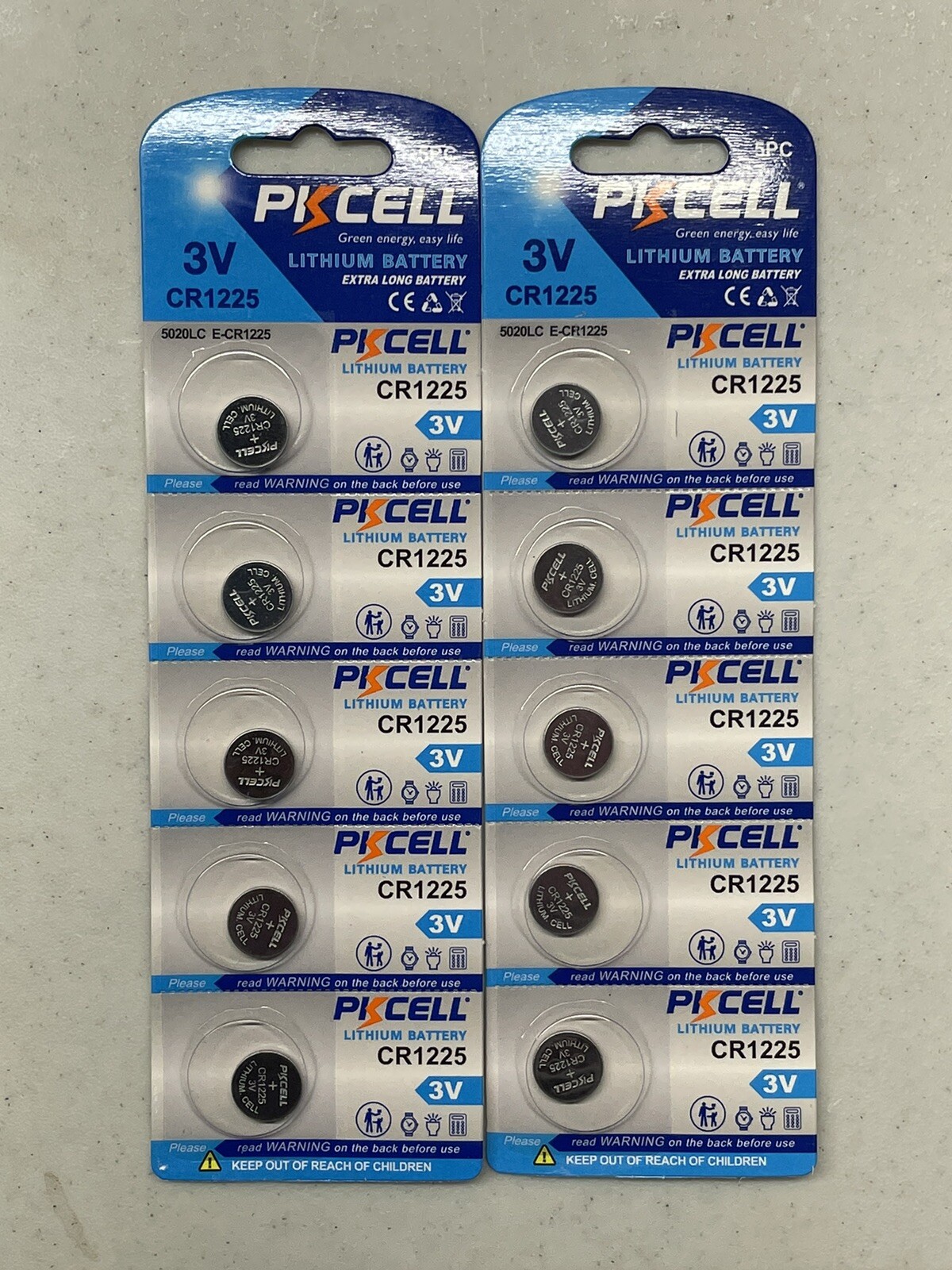 10 x CR1225 1225 Lithium 3v Battery KEYLESS FOB TOYS DEVICE US Free ...