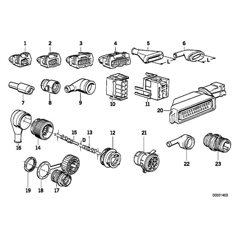 3x Original BMW 61131389113 - Relaissockel schwarz weiss 3er 5er 7er ...
