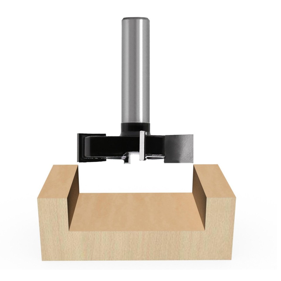 1/2" Shank Wood Slab Flattening Router Bit 4 Flute Planing Wood Planer ...