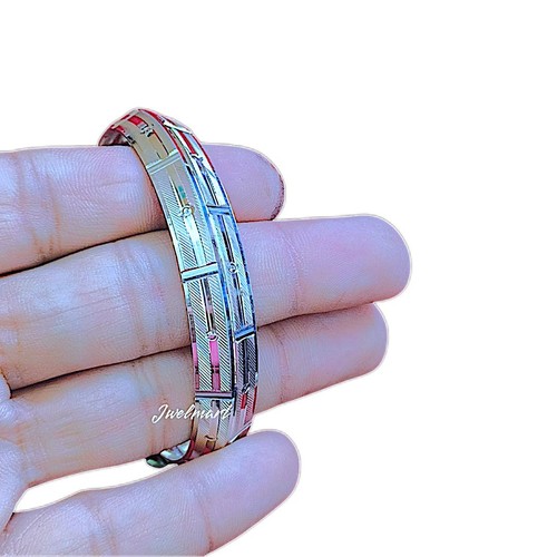 999 Pure Silver Punjabi Kada Bangle for Men | Traditional Sikh Kara ...