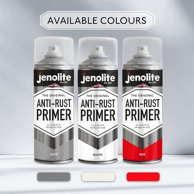 Jenolite Anti-Rust Primer Paint Spray Spray Rust Resistant - 400ml ...
