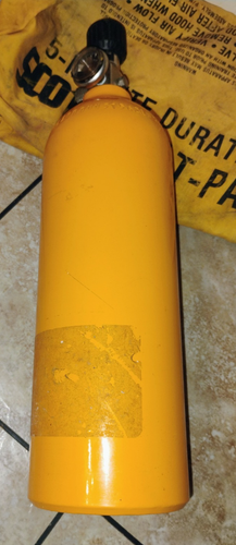 SCOTT aviation Skat-pak 5 minute duration oxygen tank emergency vintage ...