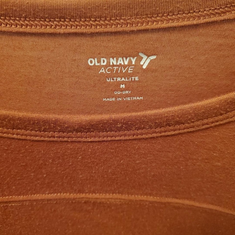 Women's Old Navy Active T Shirt Size M, Rust color, long Sleeve, Good ...