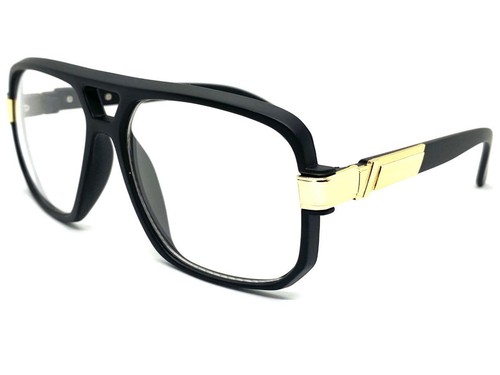Men Classic Retro Hip Hop Rapper Clear Lens EYE GLASSES Square Matte ...