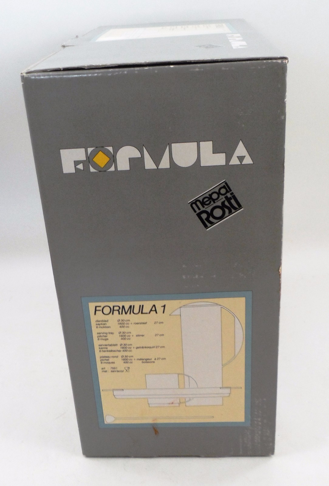 MIB Rare Danish Modernist Rosti Mepal Formula 1 White Serving Tray ...