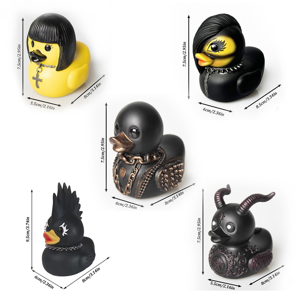 Dark Rubber Duck Rock Duck Satan Ducks,Novelty Halloween Ducks Home ...