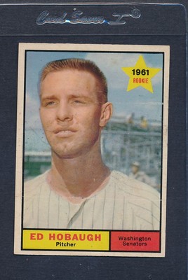 1961 Topps #129 Ed Hobaugh Senators EX/MT *2036 | eBay