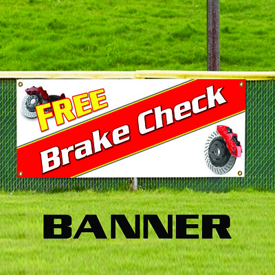 Free Brake Check Vinyl Banner Auto Repair Mechanic Garage Advertising ...