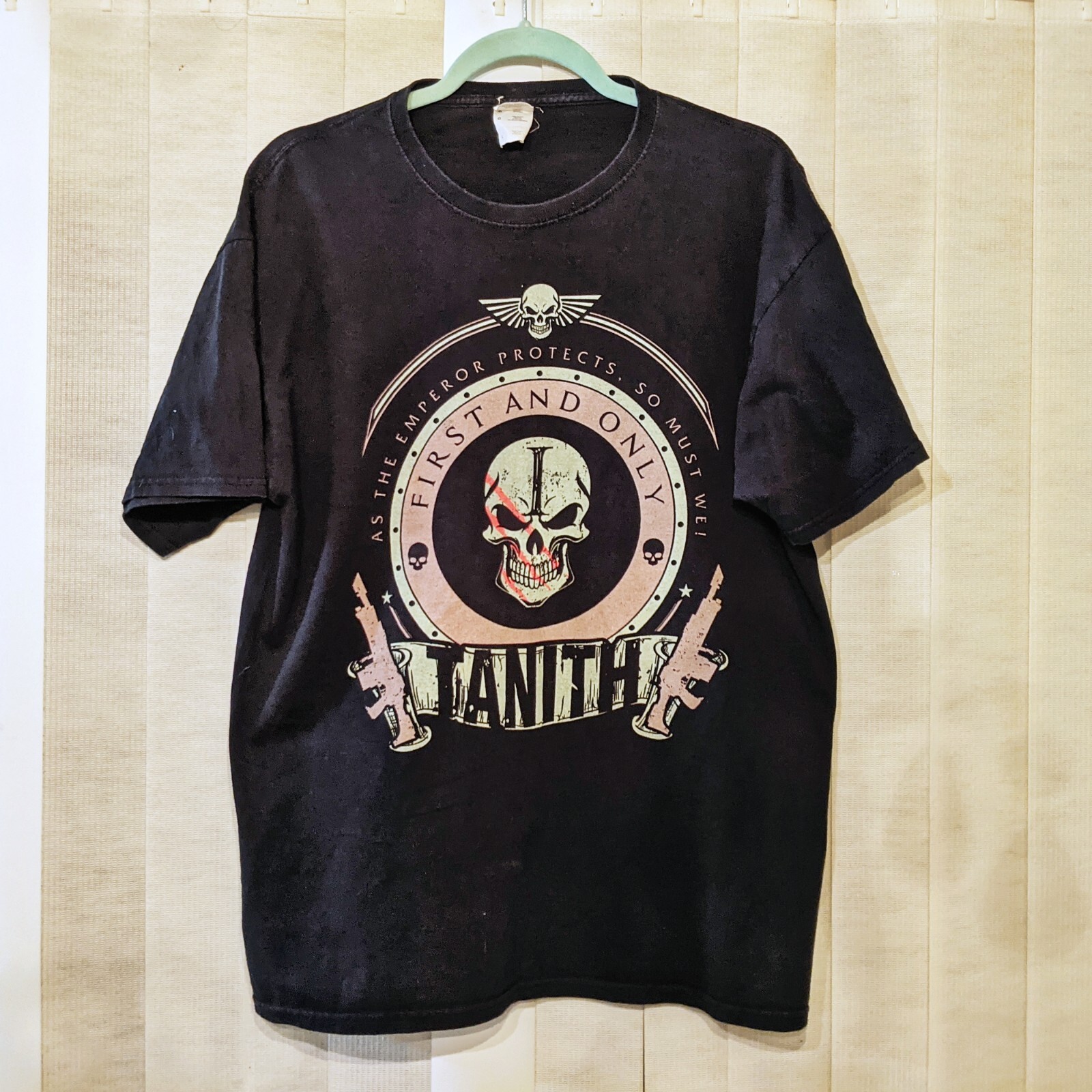 Tanith Warhammer 40k sz L Large Black T-Shirt - First And Only Emperor ...
