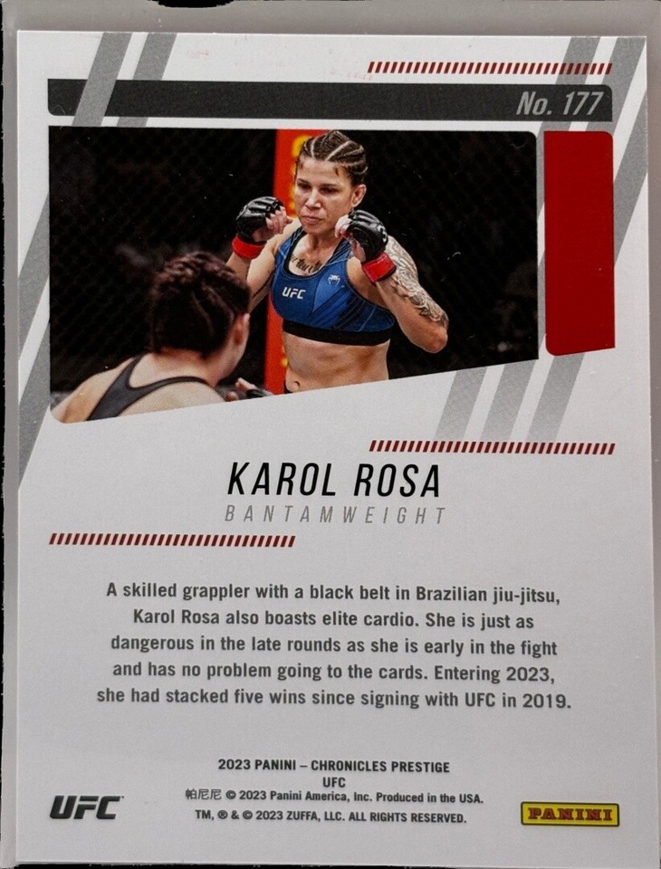 2023 Panini Chronicles UFC Karol Rosa Red /199 # #177 MMA | eBay