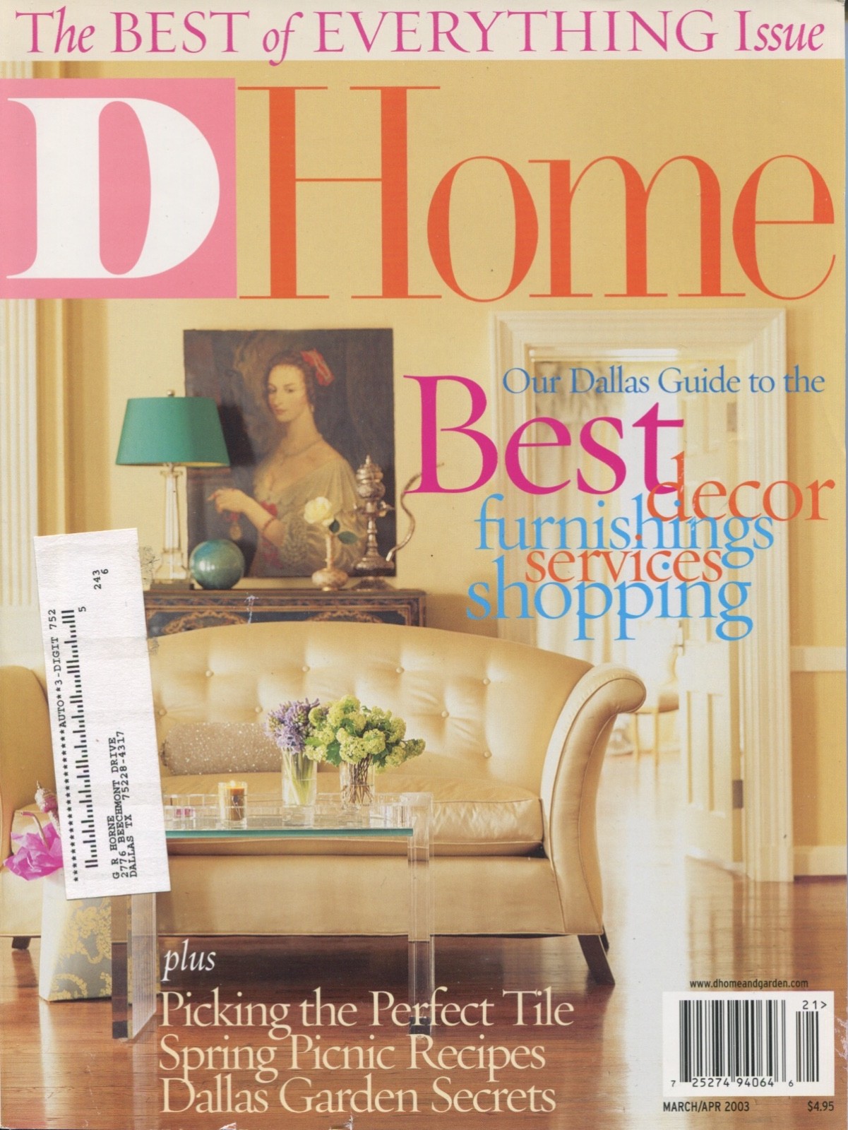 D HOME MAGAZINE ~~ March/April 2003 ~~ E-1-3 | eBay