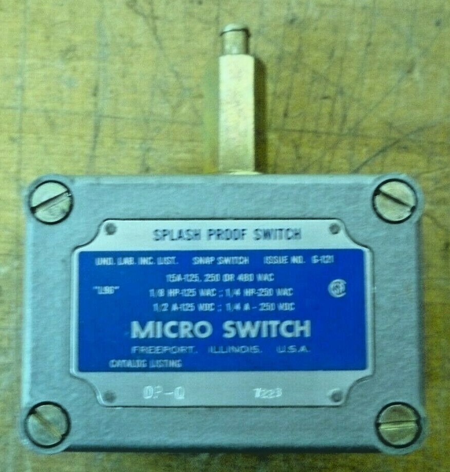 MICRO SWITCH SPLASH PROOF SWITCH OP-Q | eBay